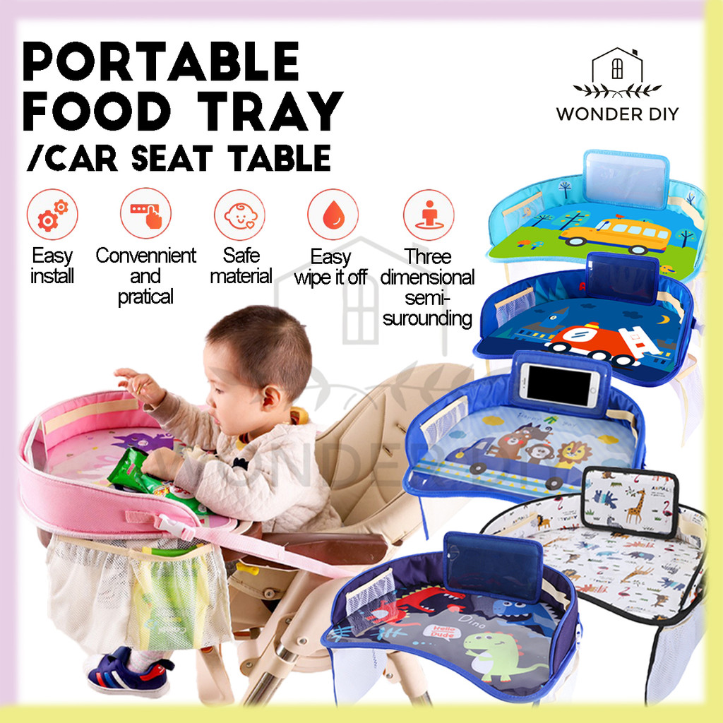 Baby Food Tray Car Seat Table Portable Baby Multifunctional Table Child ...