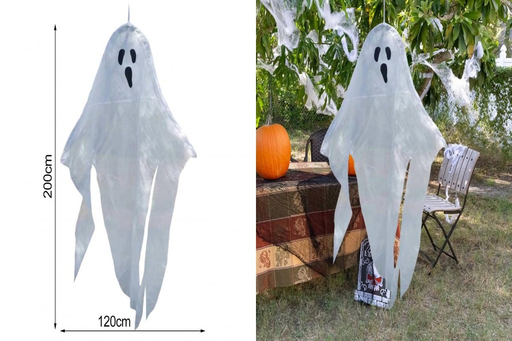 White Fabric Ghost Realistic Ghost Prop Spooky Halloween Hanging Ghost ...