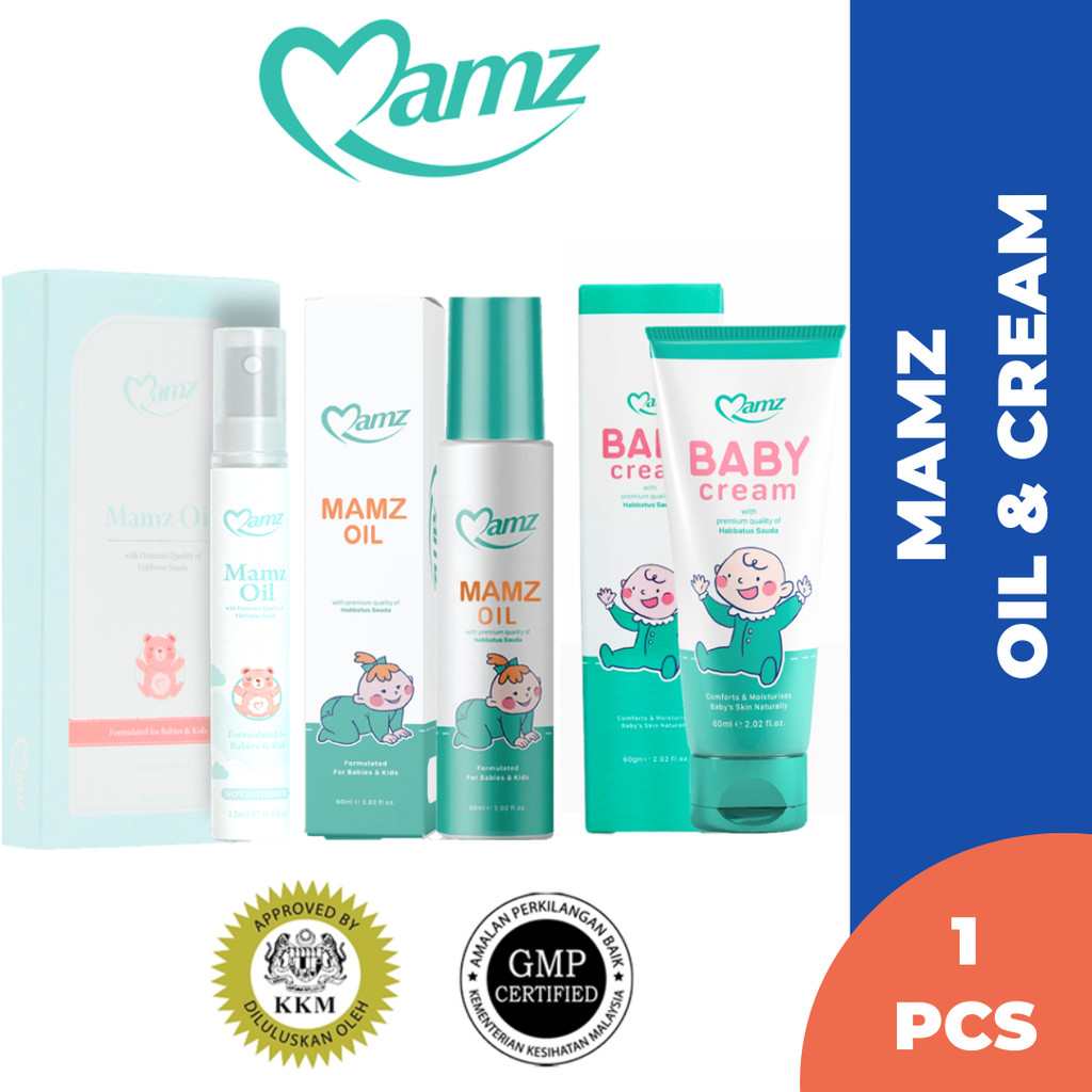 MAMZ Baby Oil & Cream Habbatus Sauda Spray Asma Batuk Berkahak Minyak ...