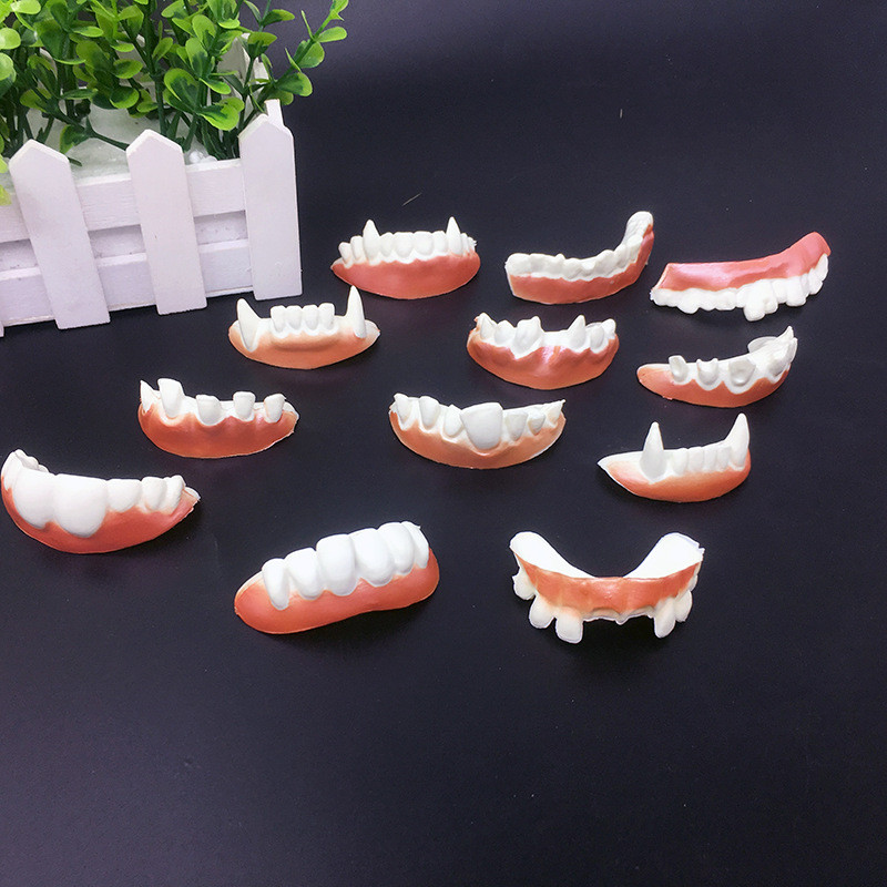 Spoof Toys Vampire Teeth Zombie Door Teeth Funny Tricky Halloween Funny ...