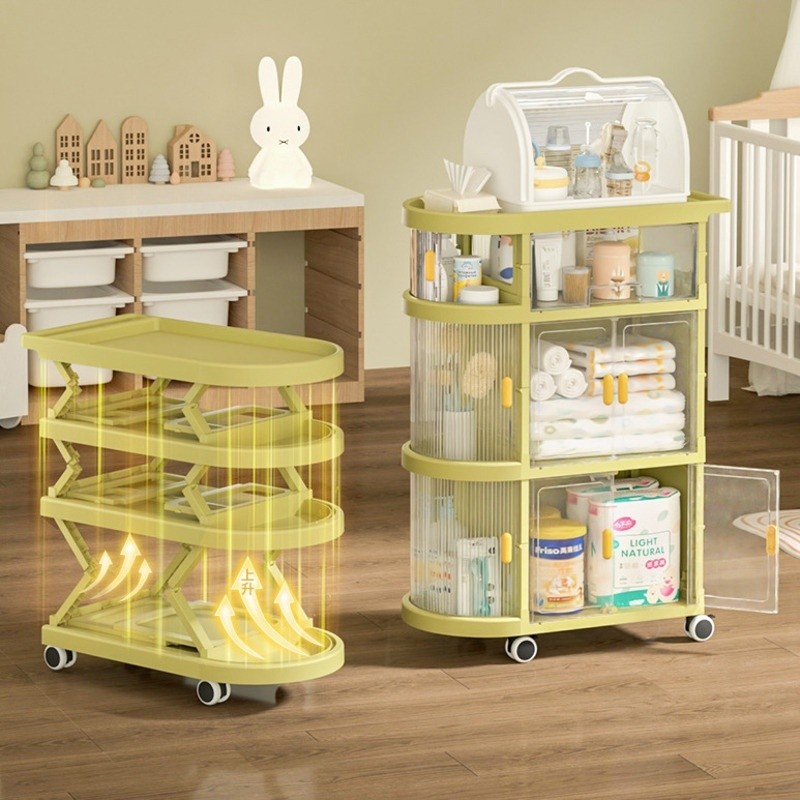 Foldable Storage Baby Supplies Yaya Storage Rack Feeding Table Cabinet ...