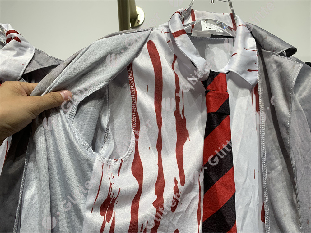 Horror Blood Print Dress for Kids Girl Zombie Costume Scary Bloody ...