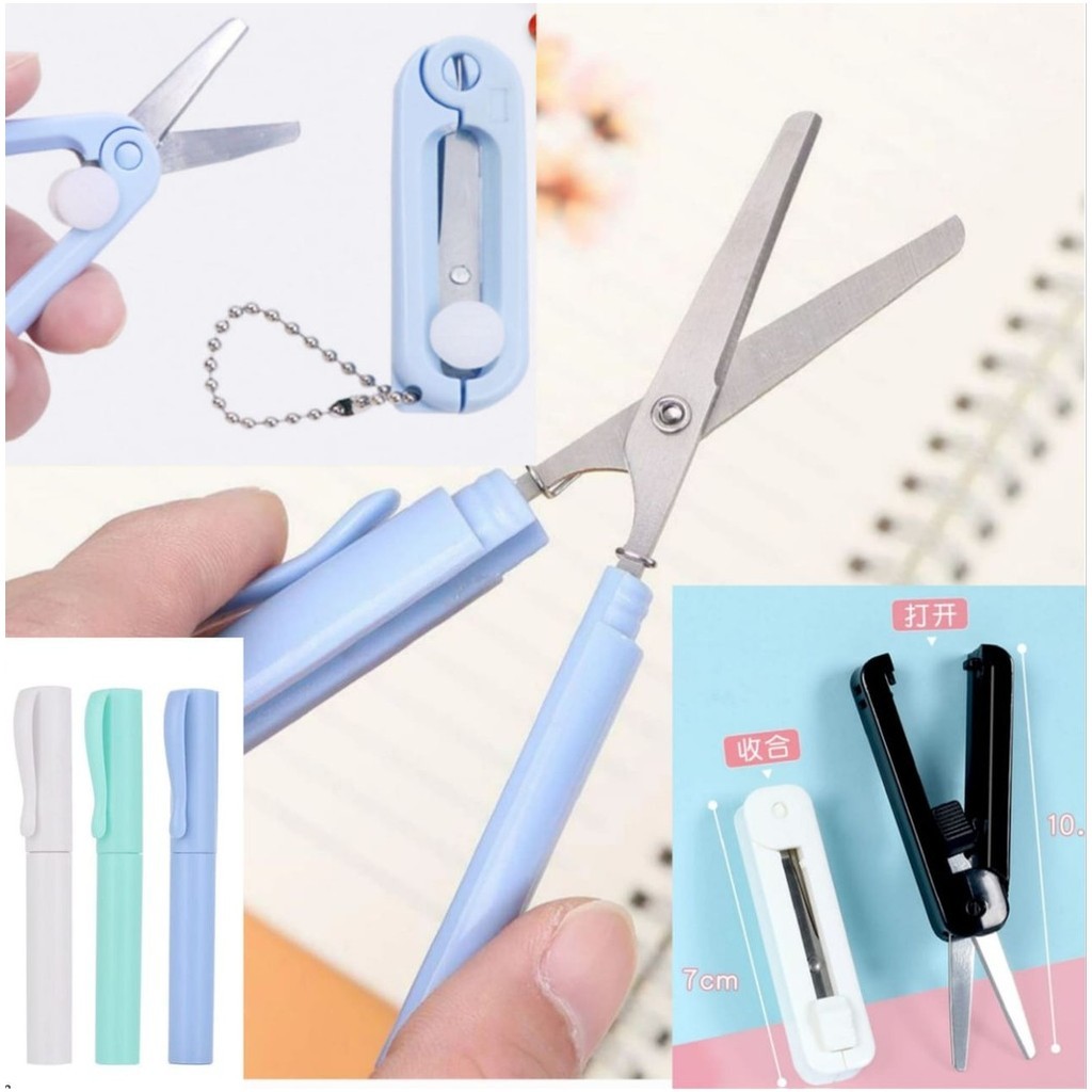 Mini Portable Small Scissor Keychain Scissor Pen Foldable Scissor ...