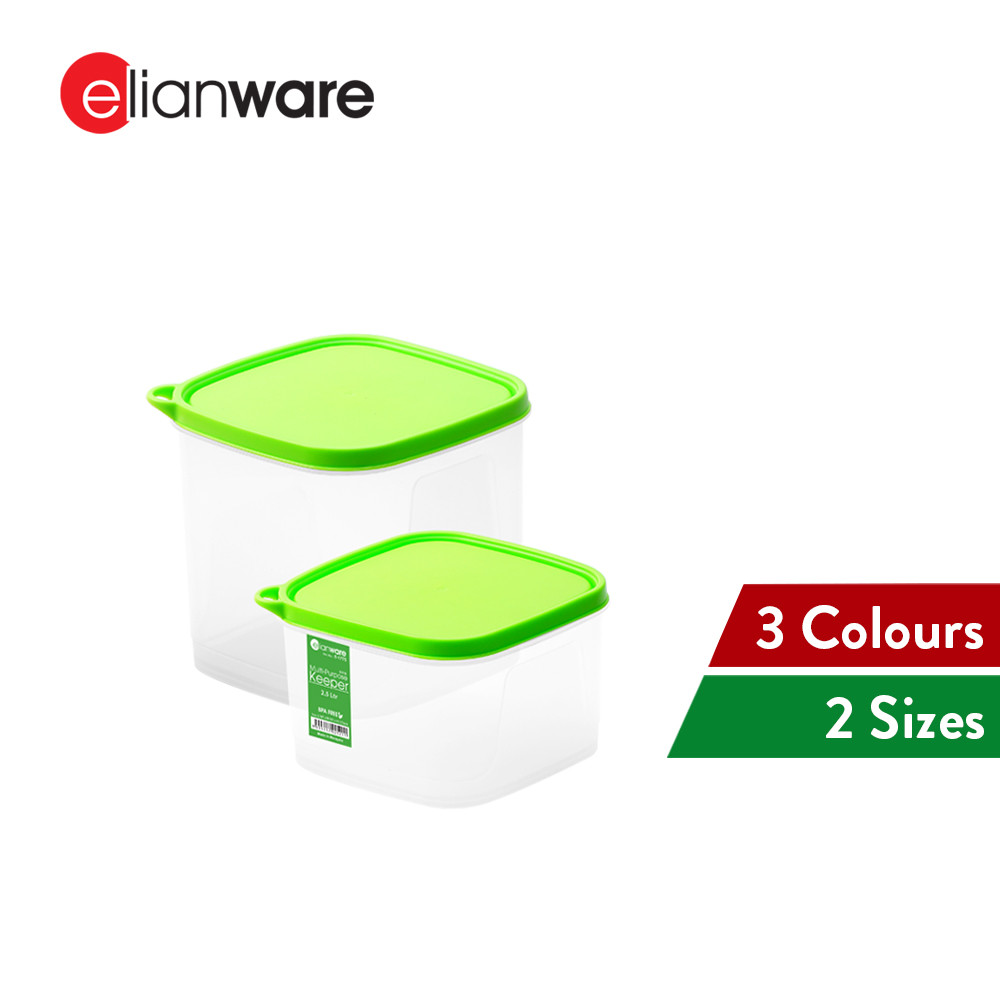 Elianware BPA Free Multipurpose Large Square Airtight Food Storage ...