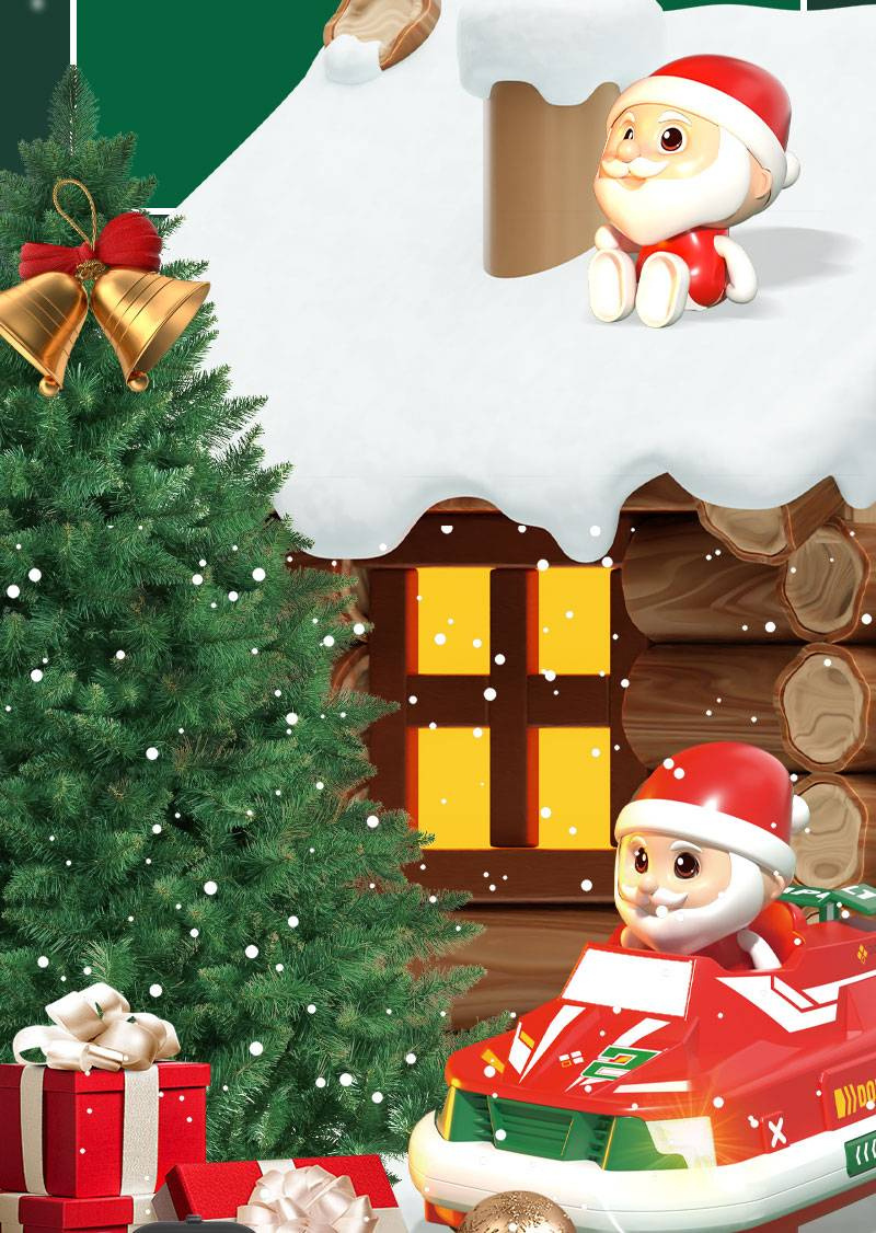 Christmas RC Battle Bumper Car Santa Claus Remote Control Drifting Kart ...