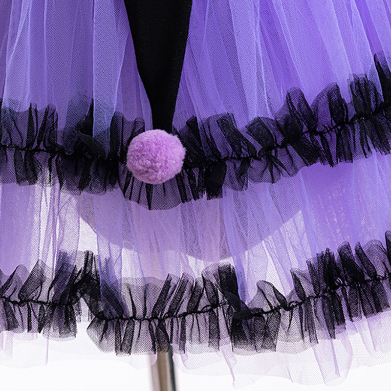 Sanrio Purpe Dress For Kids Girl Kuromi Ballet Dance Clothes Halloween ...