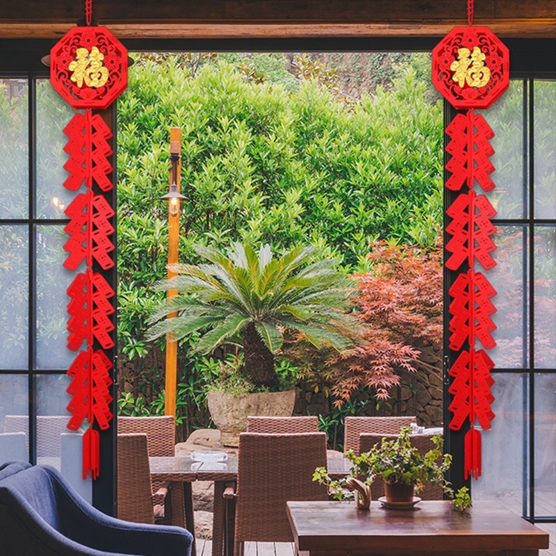 Chinese New Year Pendant Decoration Red Spring Festival Ornament Party ...