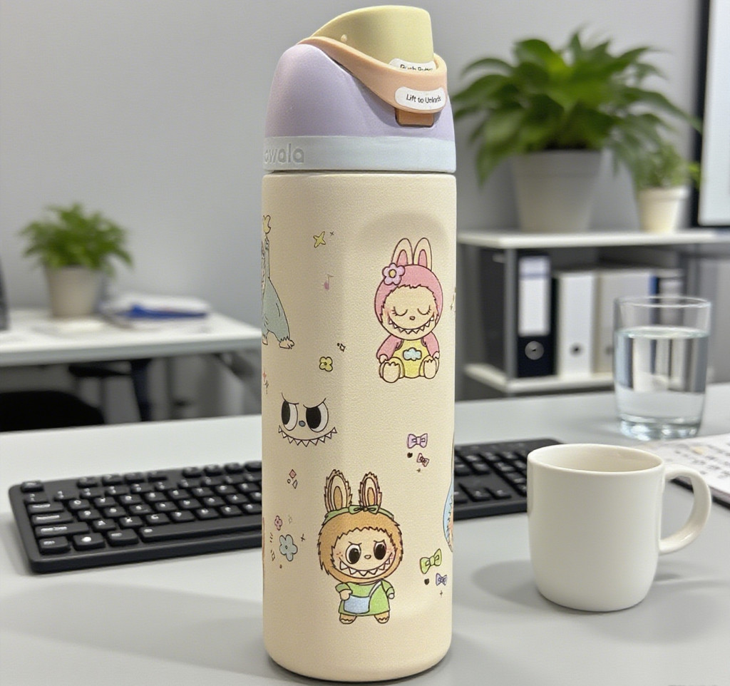 Owala Labubu Cup 16oz 24oz 32oz Double Vacuum Thermos Freesip Outdoor ...