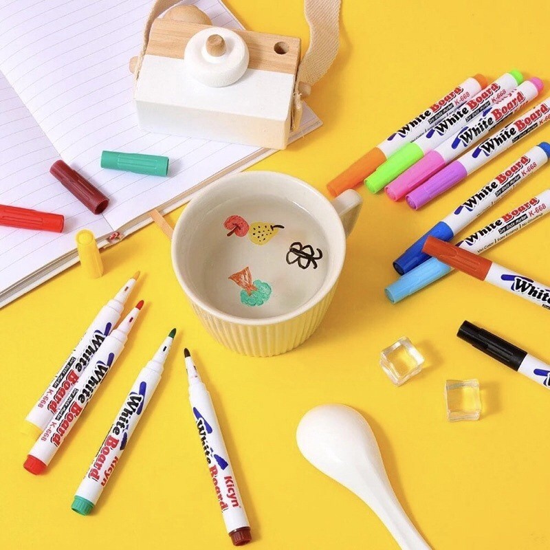 Magic Water Pen Kids Reusable Drawing Toy Safe Floating Colors for ...