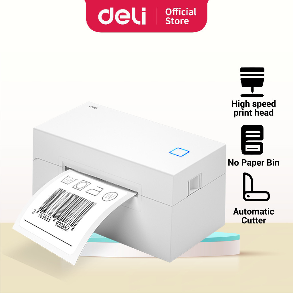 Deli USB Wireless Bluetooth Thermal Label Printer (80mm) Waybill AWB ...