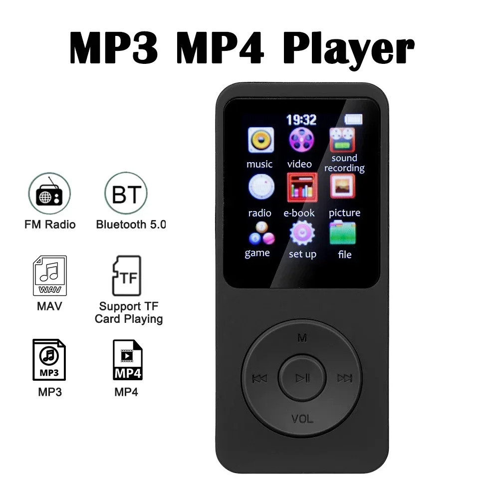 (🚚MY Stock🚚) MP4 Player Built-in Speaker Portable Music Player 1.8 Inch ...
