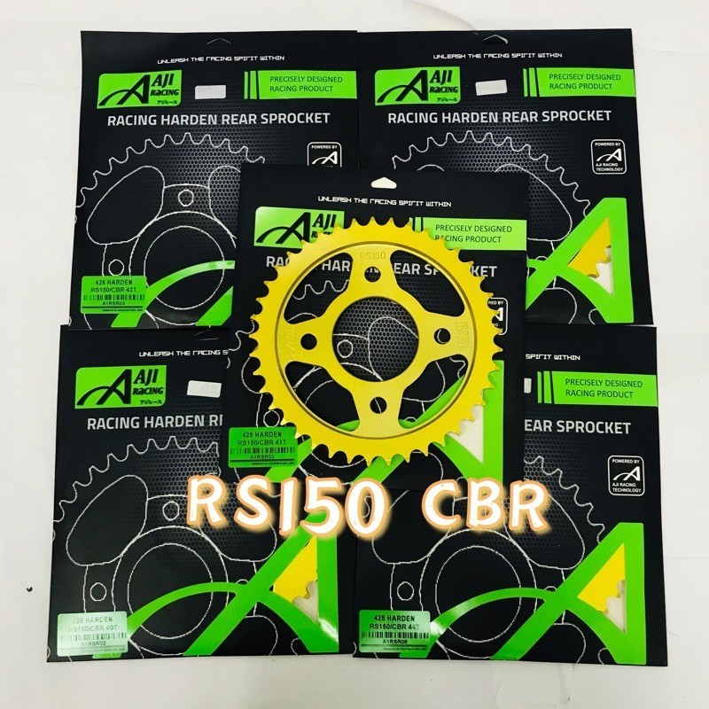 AJI RACING SPROCKET 428H 14/15T/16T & 38/39/40/41/42/43/44T HONDA RS150 ...