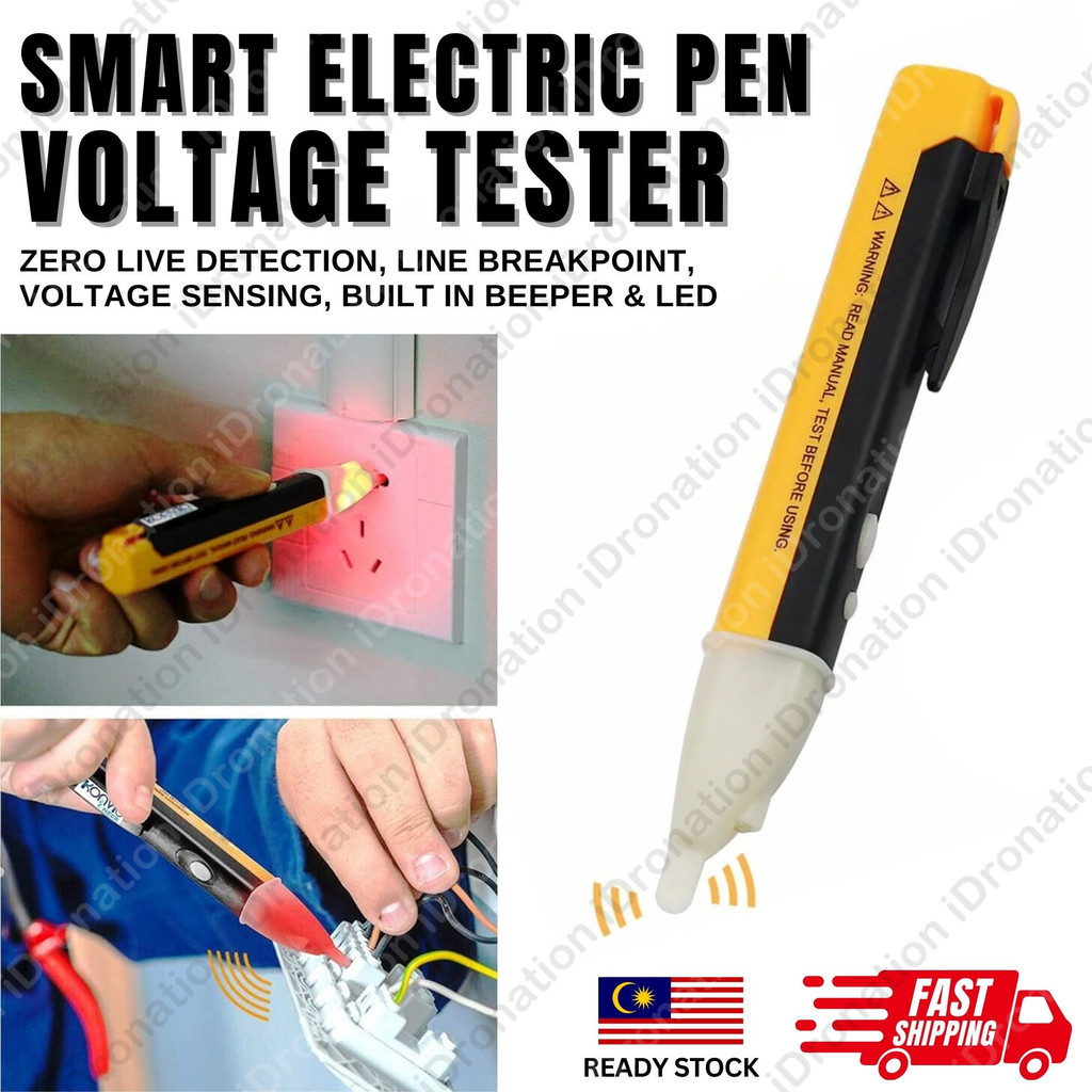 90-1000V Test Pen Led Non Contact AC Electric Tester Electrical Voltage ...