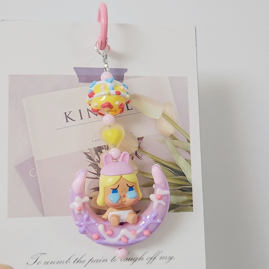 Pop mart Genuine keychain Pop Bean cry baby Dimoo pucky cute doll ...