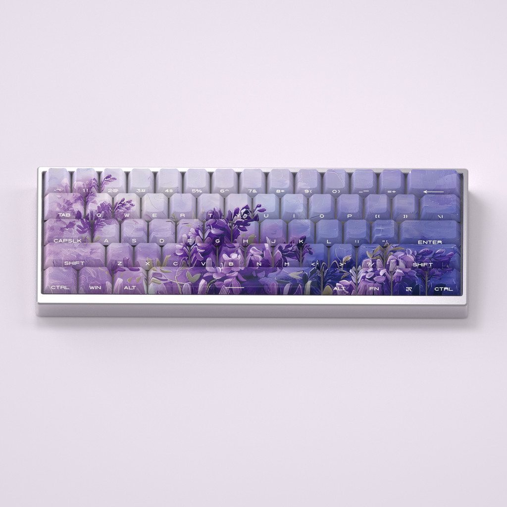 Flower Keycaps Lotus/Rose/Wisteria PBT Cherry Profile Side print Light ...