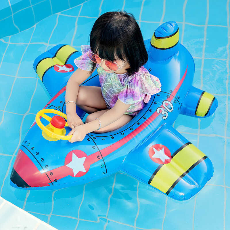 LY Aircraft Shape Children Iatable Toys Ating Swimming Ring Seat ...