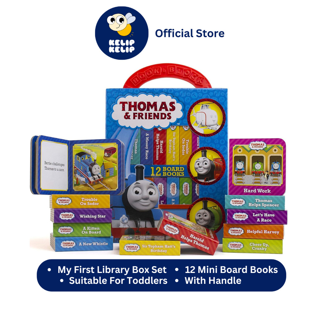 Thomas & Friends My First Library Early Learning Set with 12 Board ...