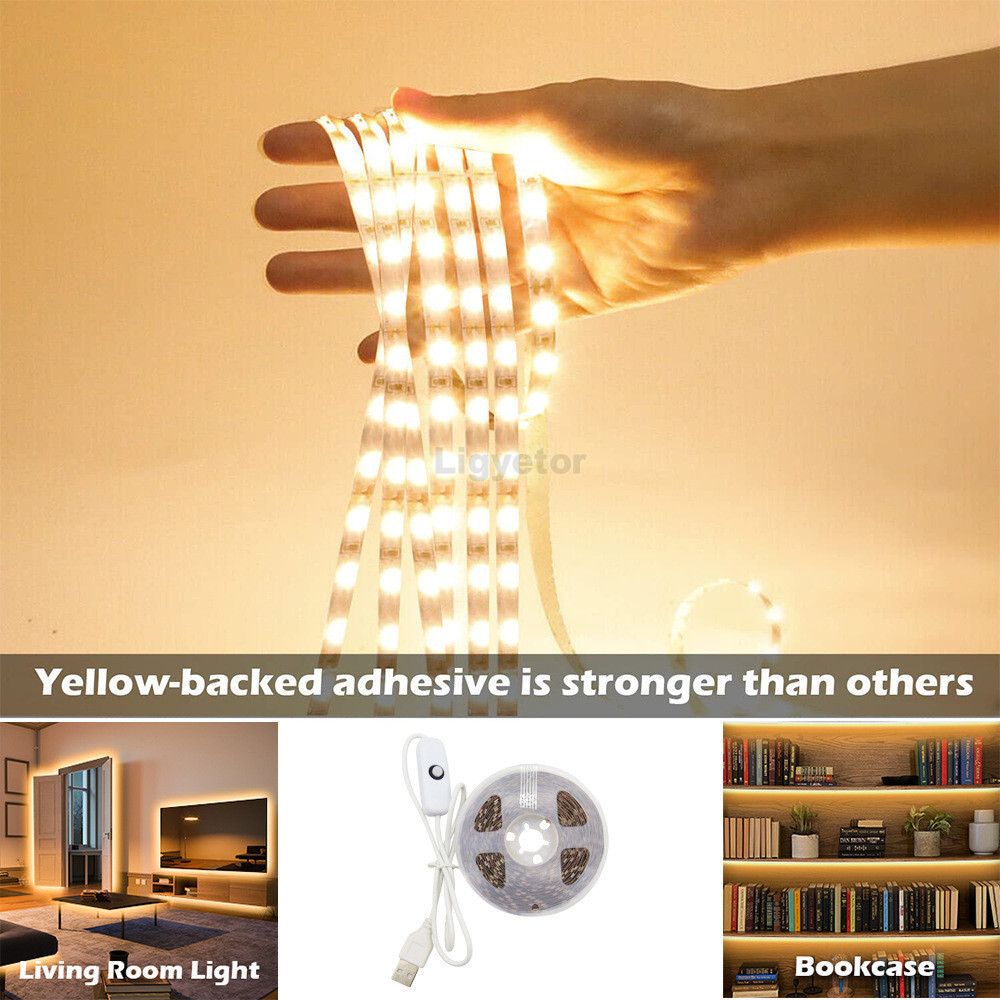 Ligyetor Motion Sensor LED Light Strip Induction Light Lampu Night ...