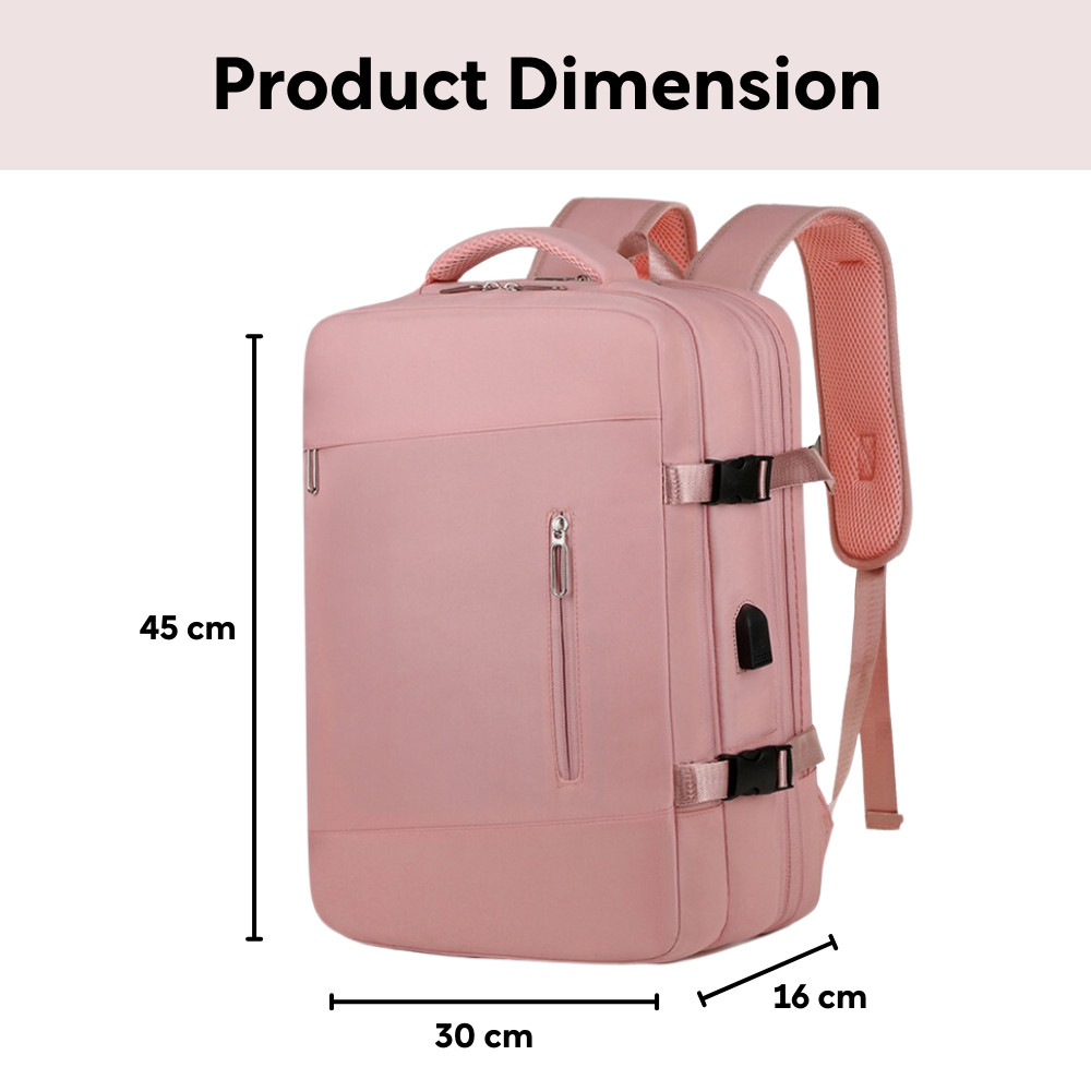 180° Wide Open Travel Backpack Bag Expandable Backpack Bag Business ...