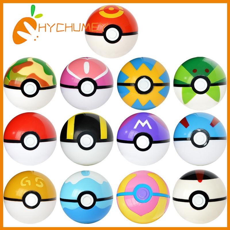 Go Pokemon Pokeball Pop-up 7cm Plastic Ball Toy Action Figure Games ...