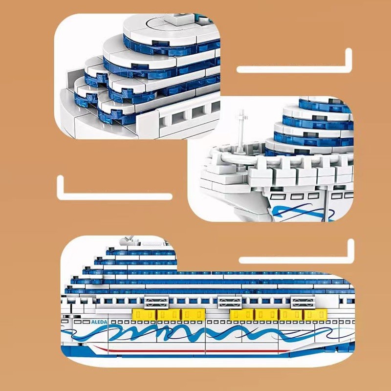 Titanic Cruise Ship Building Blocks 504 Pcs KAZI Ship Bricks Toy Set ...