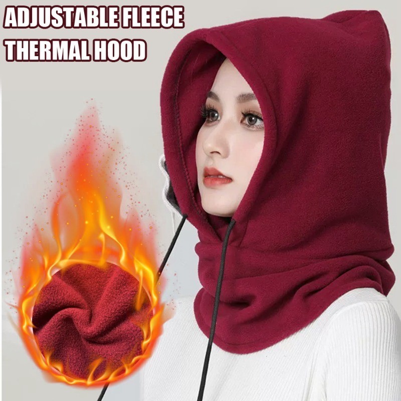Hooded Face Mask Scarf Hat - Fashion, Simple, Adjustable - Unisex ...
