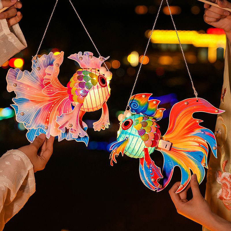 2025 Mid Autumn Lanterns Colorful Fish Lantern For Festive Decor DIY ...