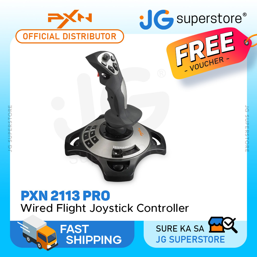 PXN Pro 2113 Wired 4 Axles Flying Game Arcade Joystick Controller ...