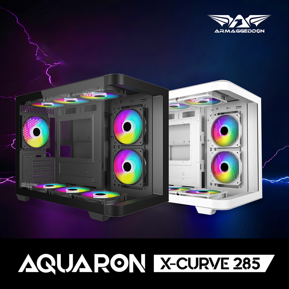 Armaggeddon AQUARON X CURVE Fish Tank Design Gaming PC Case with Dual ...