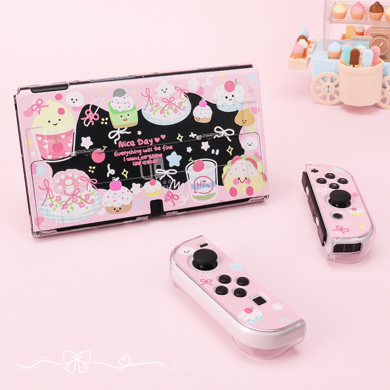 Nintendo Switch Transparent Protective Case Dessert Party Hard ...