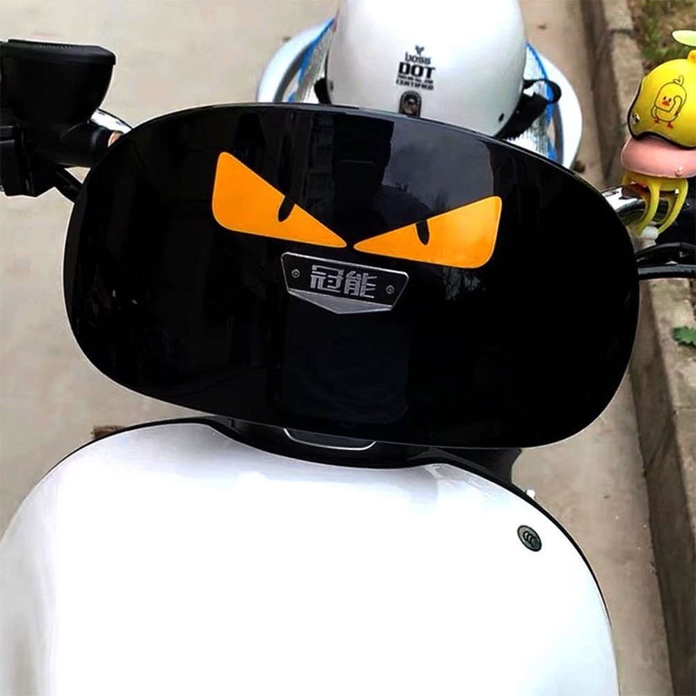 Reflective Demon Eyes Motorcycle Sticker Funny Stickers Hokage Cartoon ...