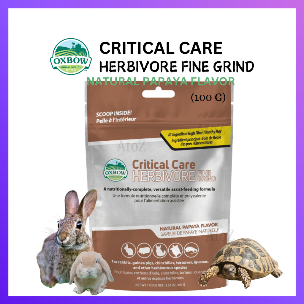 OXBOW Critical Care Herbivore Fine Grind 100g ORIGINAL PACK | Shopee ...