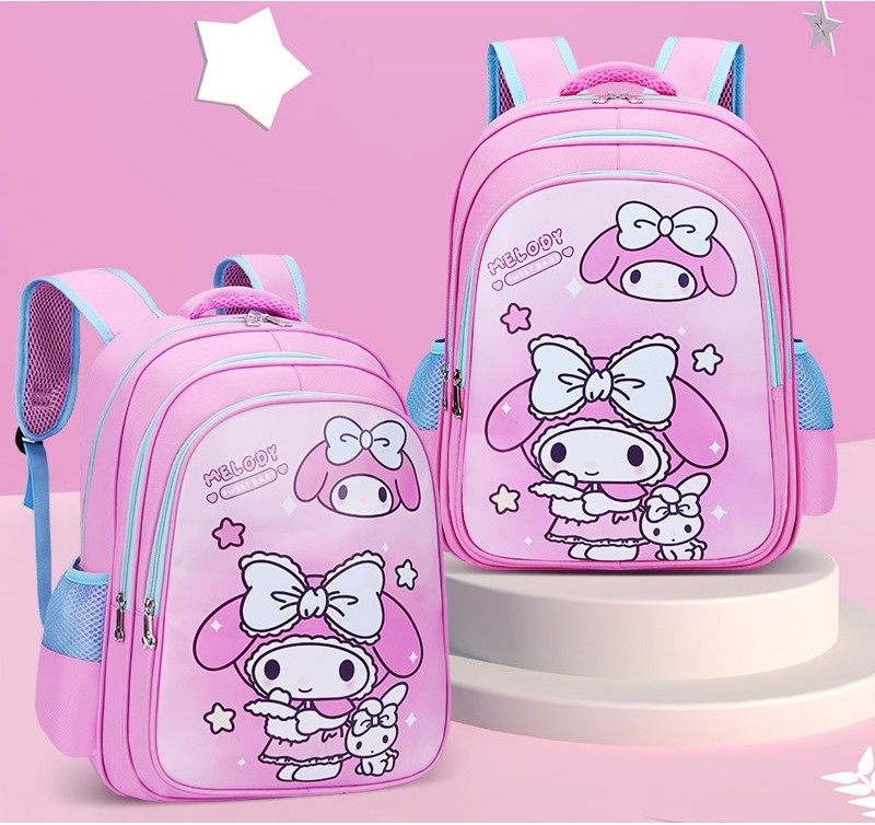 【ShopWithJoy】43cm Kuromi Cinnamorol Melody Lotso Kids School Bag Beg ...