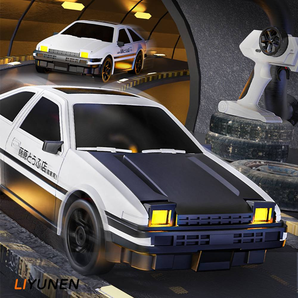 AE86 Foldable Lamp RC 4WD Drift Car Toy Proportional Throttle ...