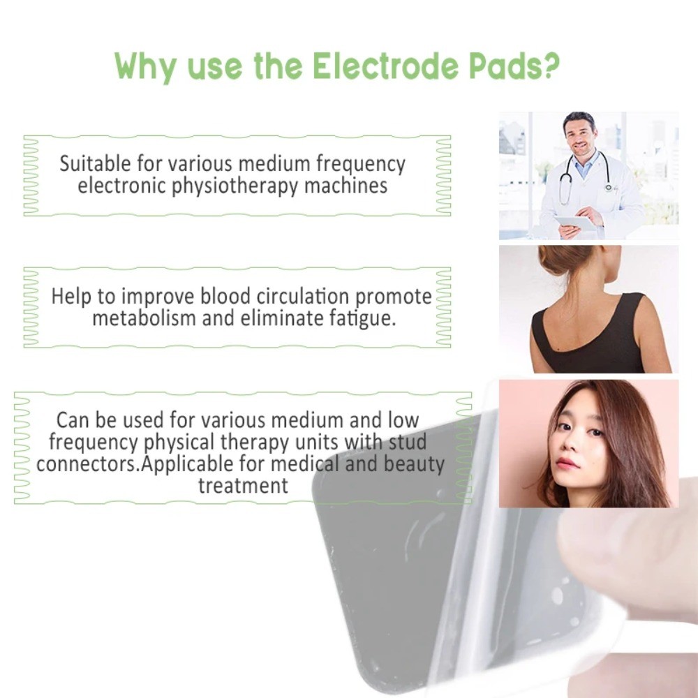 10/20PCS Electrode Pads Gel For Tens Acupuncture Physiotherapy Machine ...
