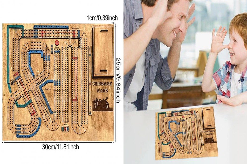 Cribbage Game with Playing Cards Cribbage Game with Pegs Portable ...