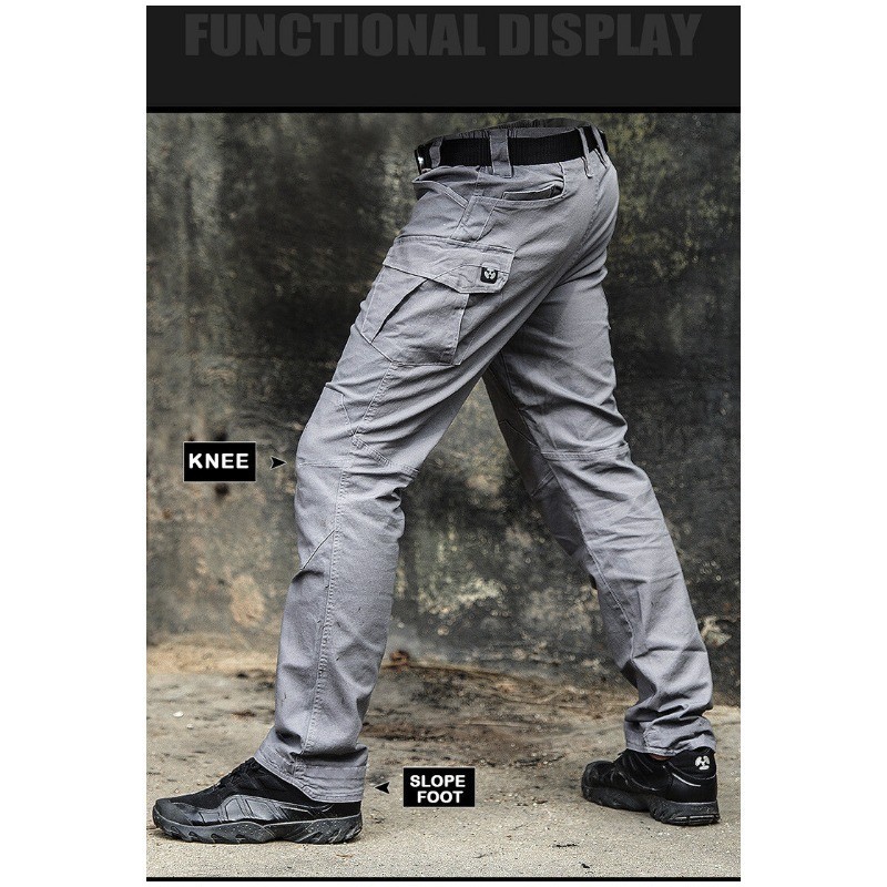 ZITY Men's IX9 IX7 Cargo Tactical Pant Multi-pocket Ripstop Lightweight Waterproof Cotton ...