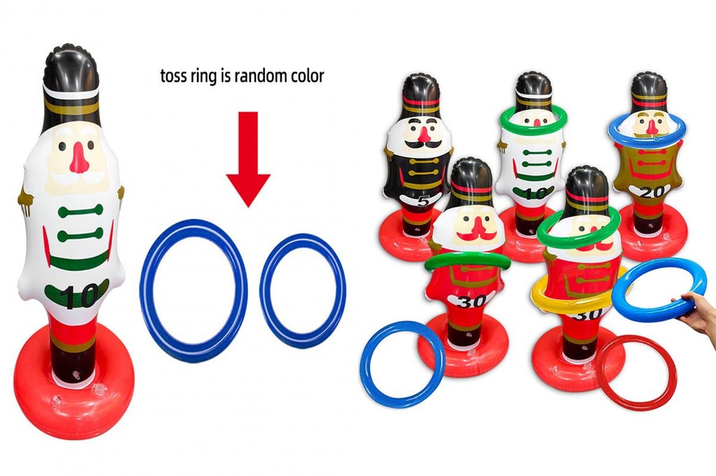 [WMP] Antler/candy Cane/ Nutcrackers Ring Toss Game Santa Claus Ring ...