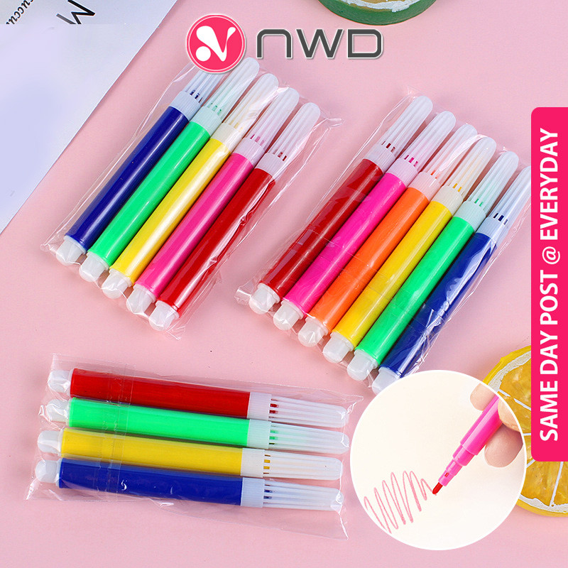 𝗦𝗘𝗔𝗠𝗟𝗘𝗦𝗦 𝗣𝗔𝗜𝗡𝗧𝗜𝗡𝗚 》12 Colors Mini Watercolor Pen Set Kids Drawing ...