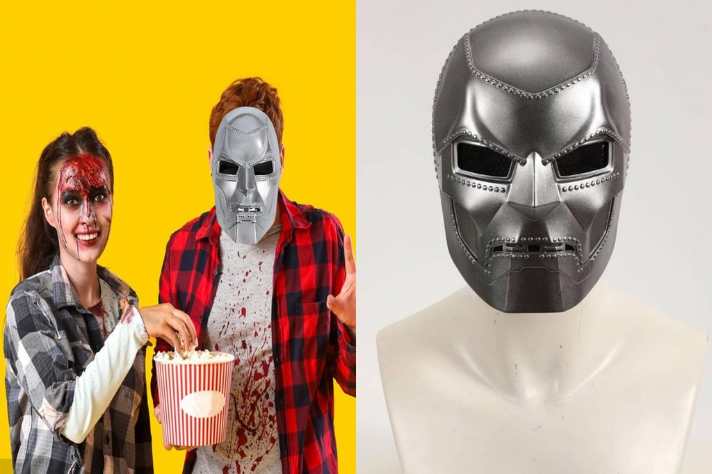 SOU Face Shape Design Masque Cosplay Masque Metallic Color Resin ...