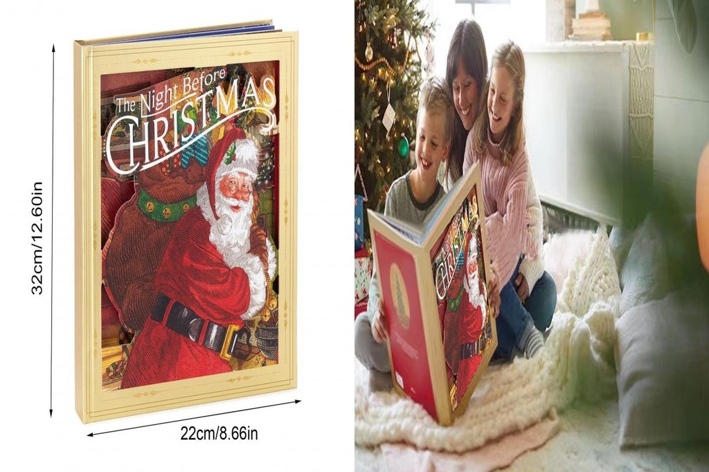 Light-up Christmas Storybook for Kids Holiday-themed Pop-up Book ...