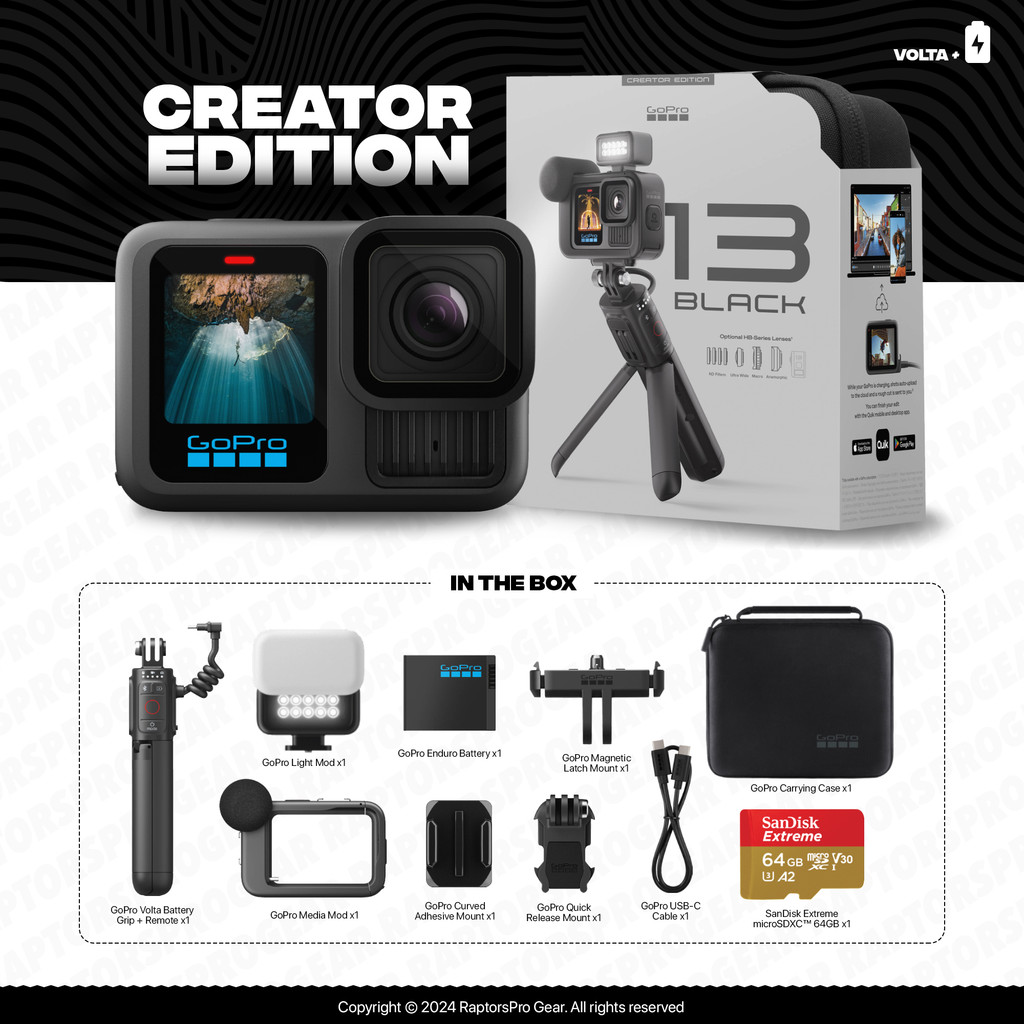 [READY STOCK] - GoPro HERO13 / HERO 13 Black | 5.3K60 10-Bit HDR Video ...