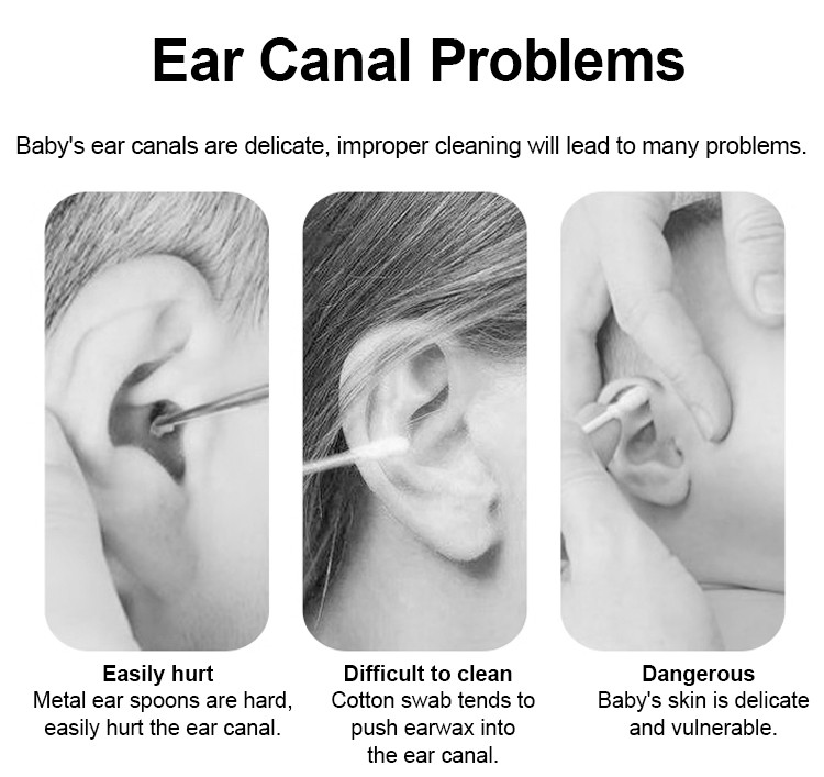 【Natural Cotton Ear Nose Cleaner Easily remove earwax】Sapu kapas ...