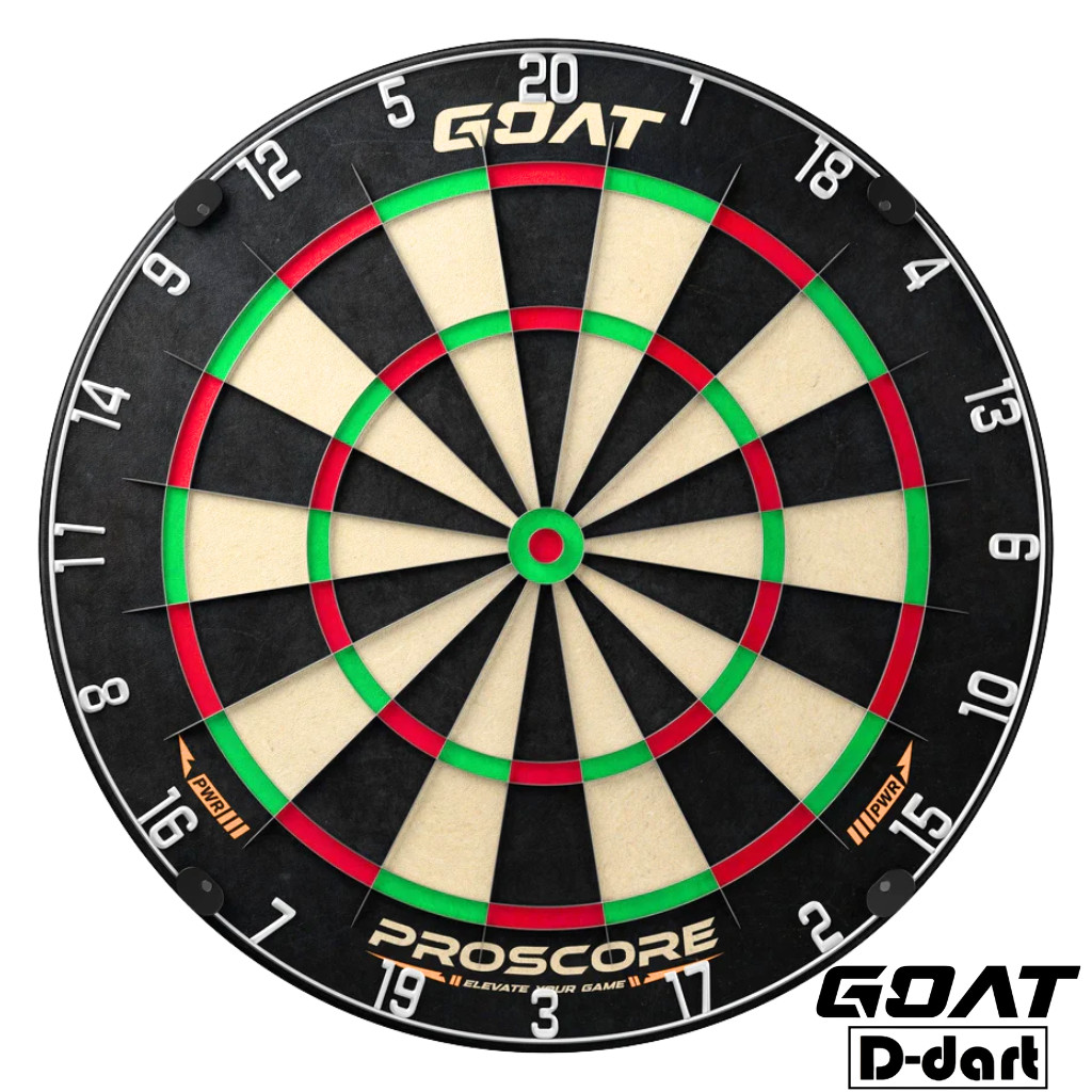 GOAT STEEL TIP DARTBOARD - (PROSCORE PWR) BLADE TOURNAMENT QUALITY ...