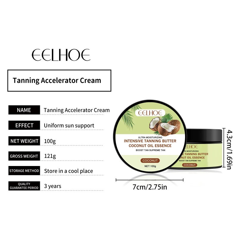 Tanning Accelerator Cream Sunless Intensive Tan Bronzer Without UV ...