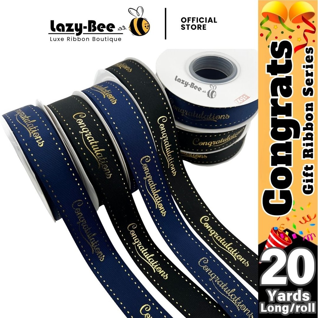 LAZY BEE Congratulation Congrats Ribon Reben Ribbon Riben Tahniah ...