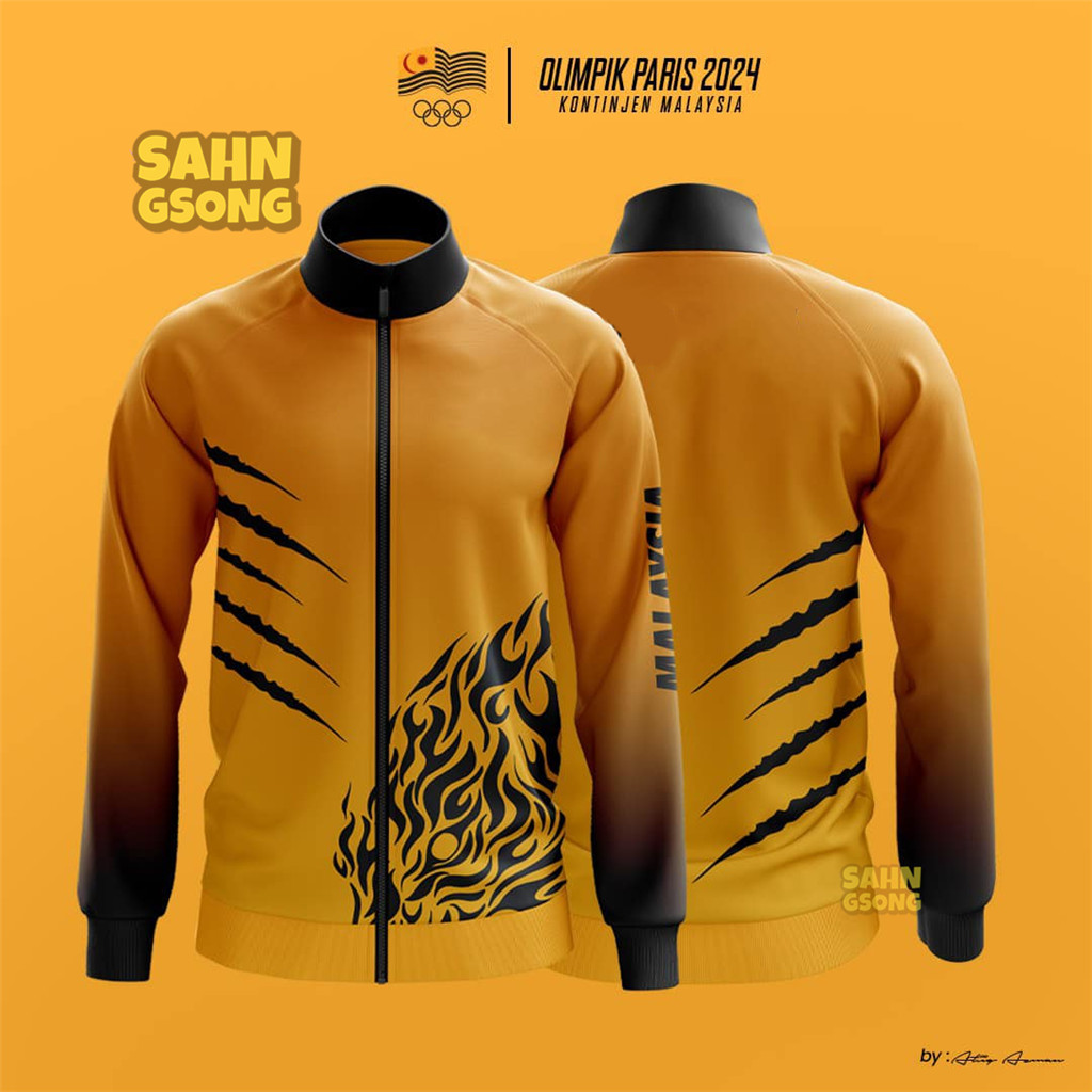 2024 Paris Team Malaysia Olympic MAS Malaysia ke sukan Olimpik Design ...