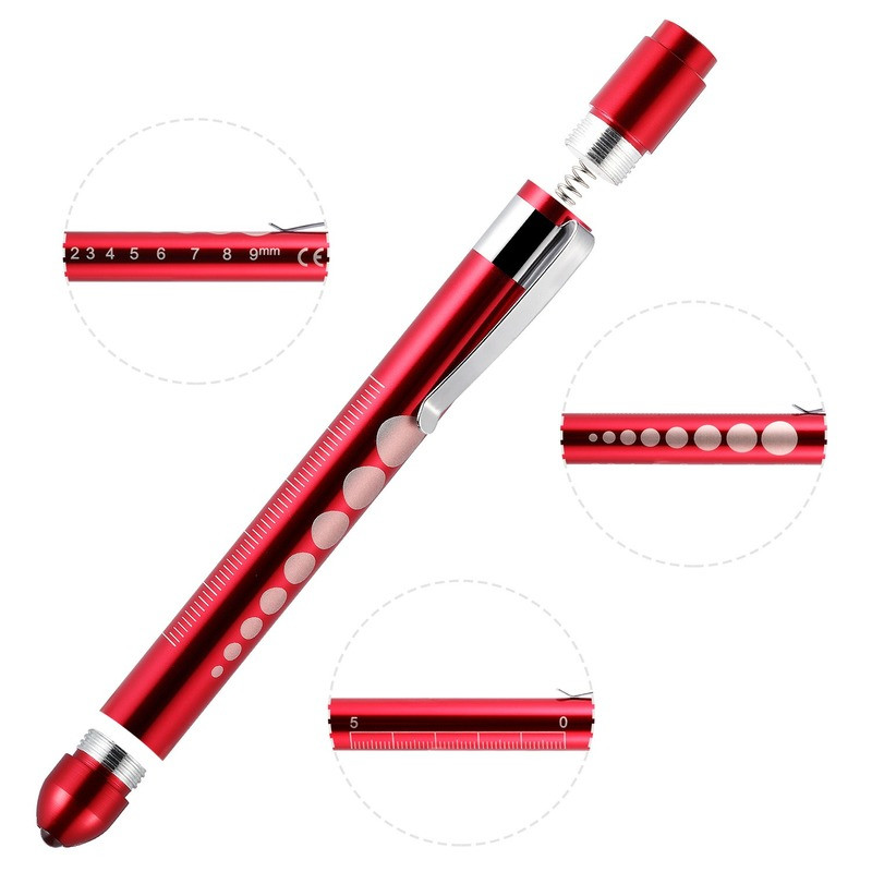 5Pcs Portable Mini LED Flashlight Work Light Medical First Aid Pen ...