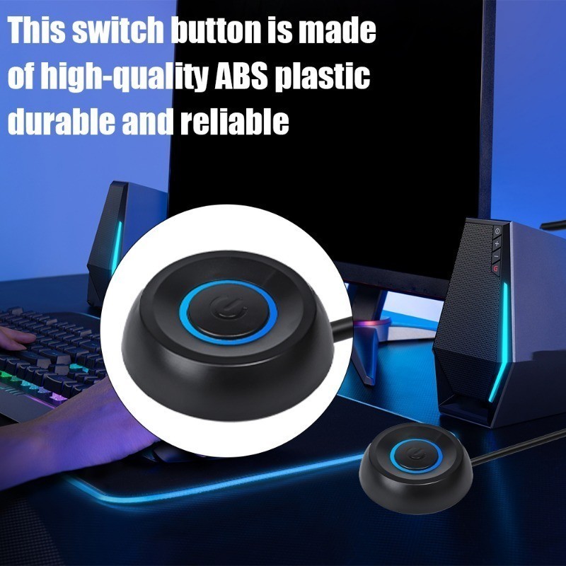 One-Button Power With LED Light - Desktop PC Power Button - On/Off ...