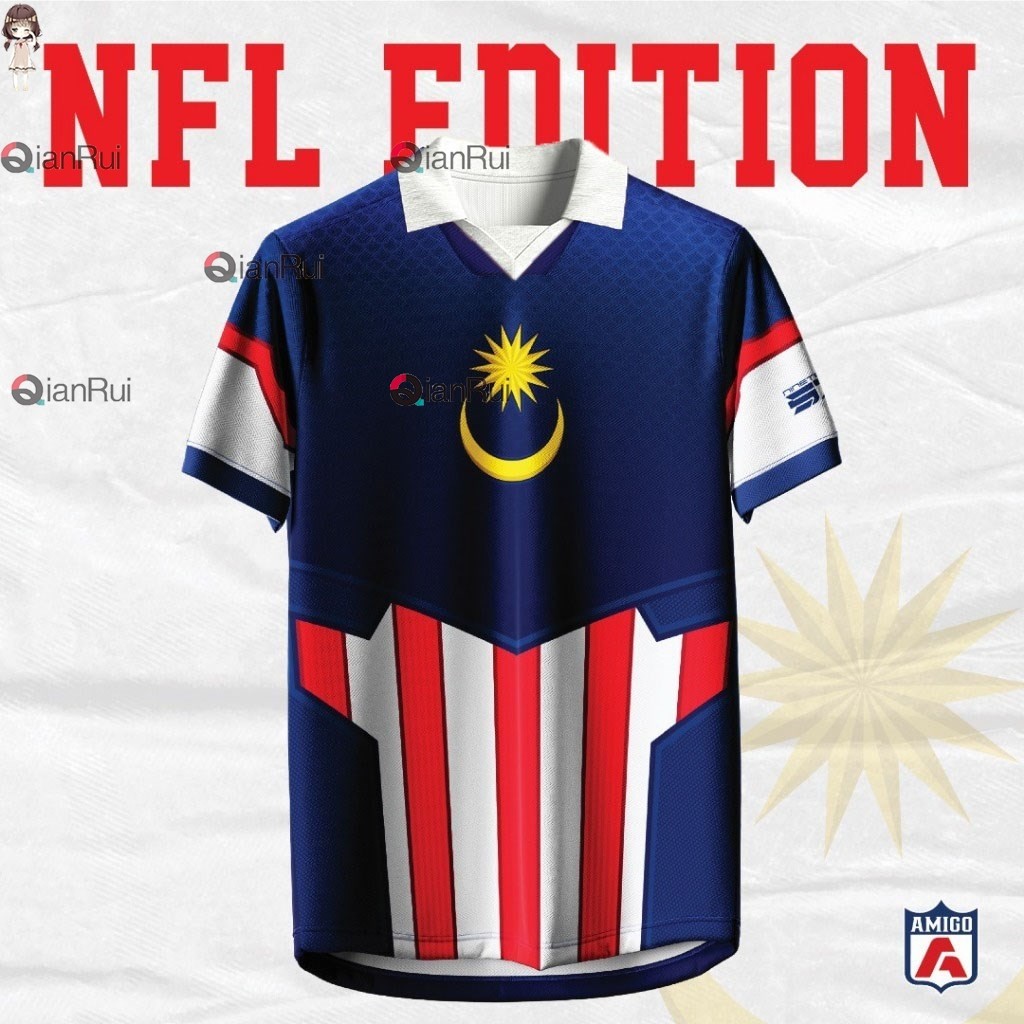Sublimation Microfiber Jersey Design Blue Merdeka Malaysia Viral Tag ...